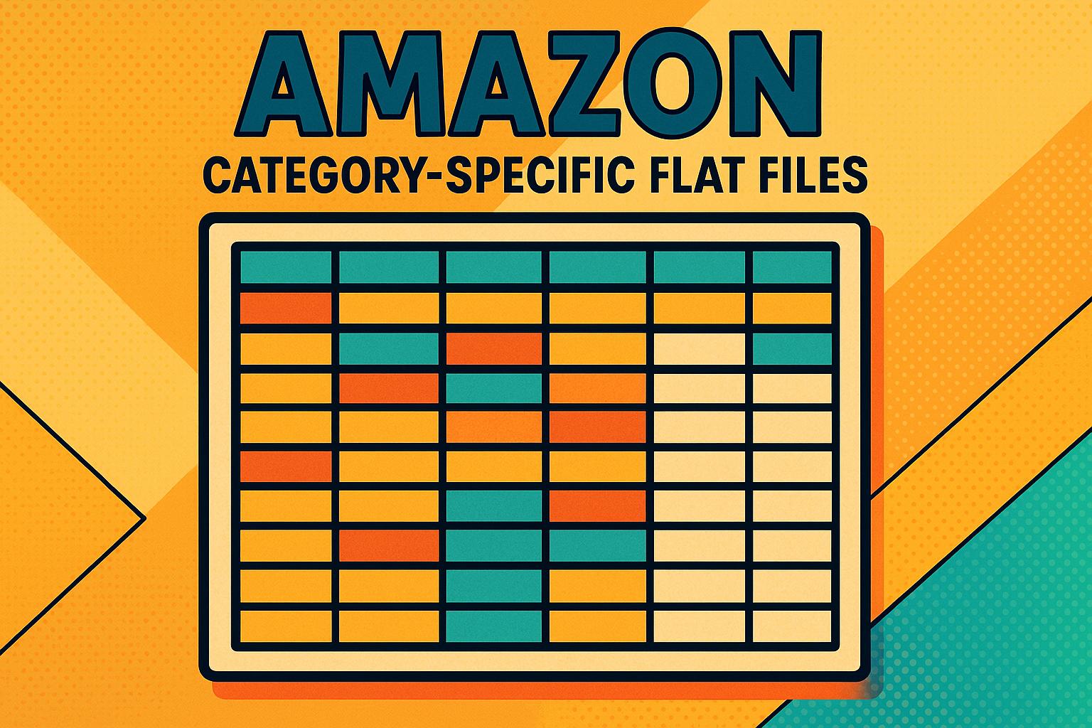 Amazon category-specific flat files - FlatFilePro